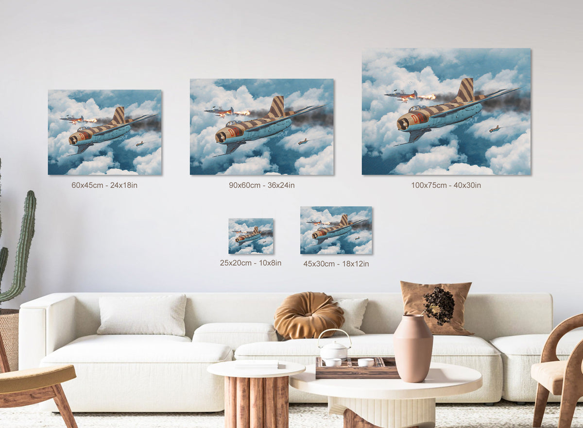 J6 vs F-104 Starfighter Poster – Alpha Check Designs