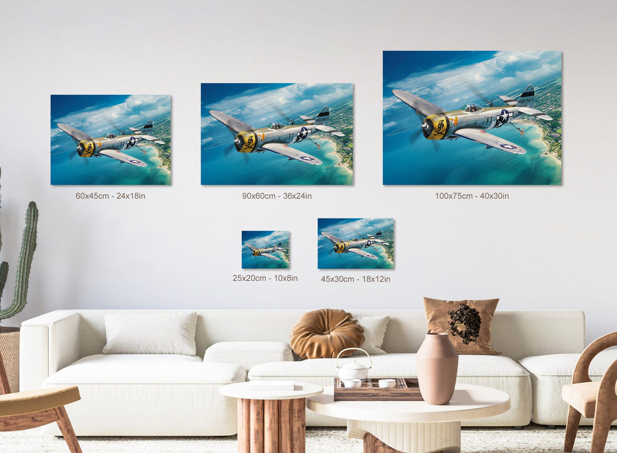 P-47D Thunderbolt - Glenn T. Eagleston Poster – Alpha Check Designs