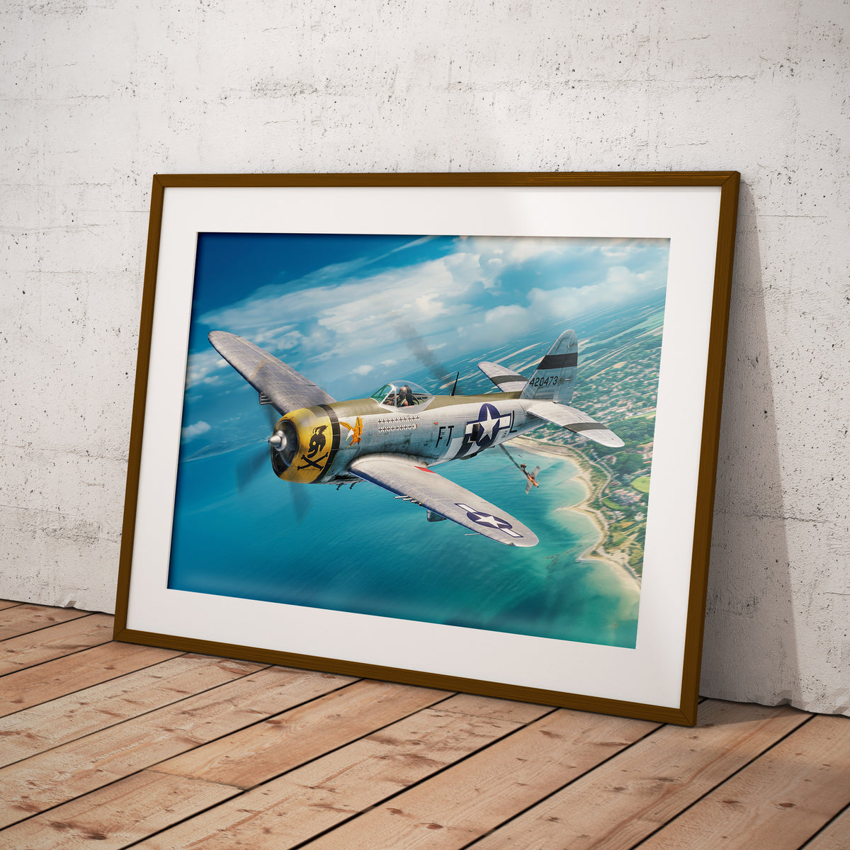 P-47D Thunderbolt - Glenn T. Eagleston Poster – Alpha Check Designs