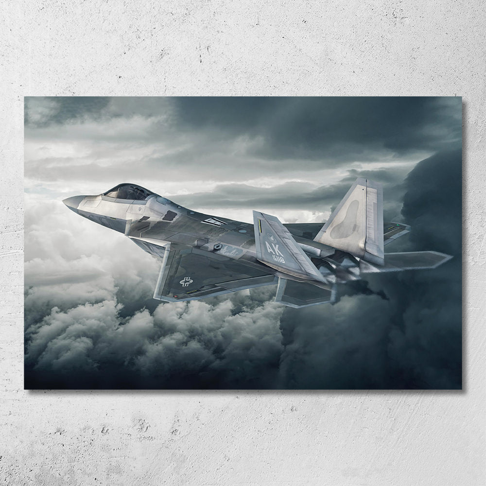 F-22 Raptor Fighter Aircraft Poster – Alpha Check Designs
