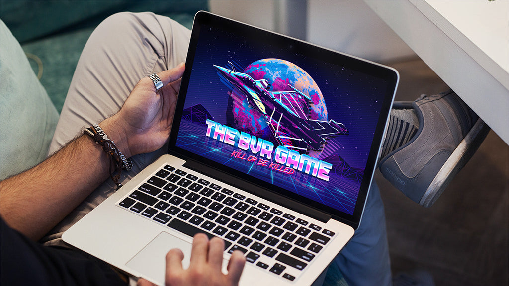 80's Synthwave Style Aircraft Wallpaper – Alpha Check Designs