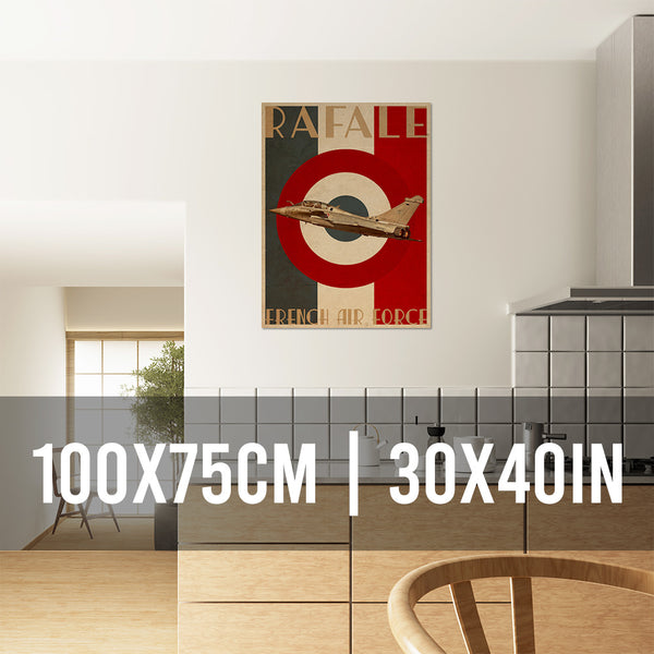 Rafale French Air Force Vintage Poster – Alpha Check Designs