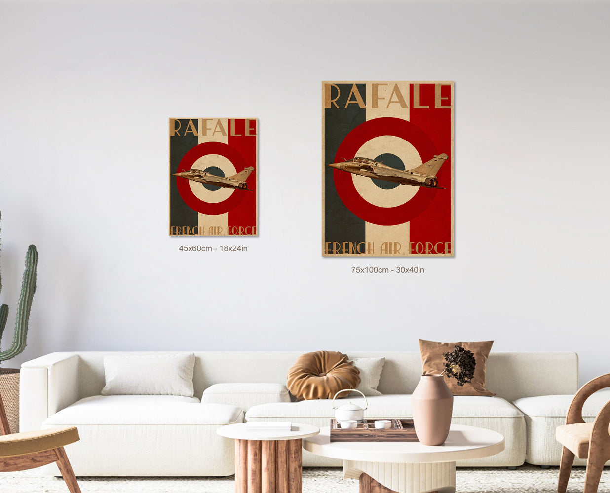 Rafale French Air Force Vintage Poster – Alpha Check Designs